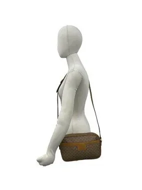 Gucci | Bags | Gucci Vintage Micro Gg Logo Leather Mini Shoulder Bag ...